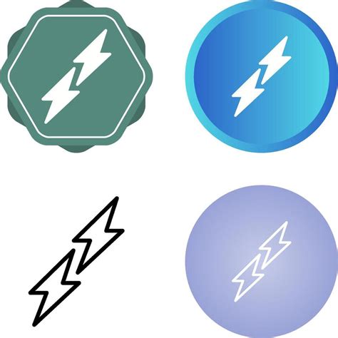Lightning Vector Icon 40775699 Vector Art At Vecteezy