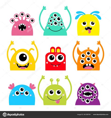 Cute Halloween Monster Backgrounds