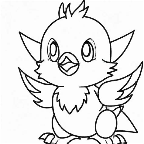 Desenhos De Pokémon Chatot Para Imprimir E Colorir