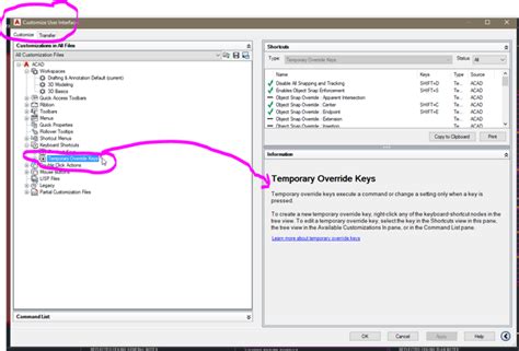 Solved What Are The Accelerator Type Shortcut Keys Autodesk Community