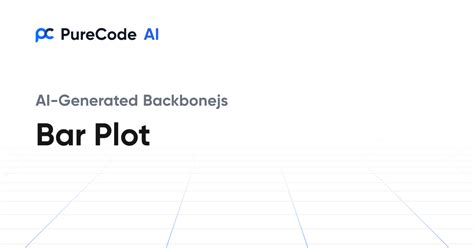 Build Great Backbonejs Bar Plot Components Faster Using Ai Tools