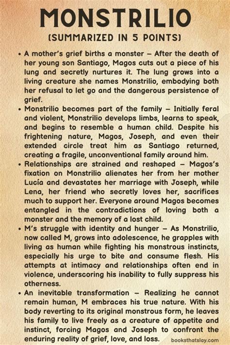 Monstrilio Summary Characters And Themes