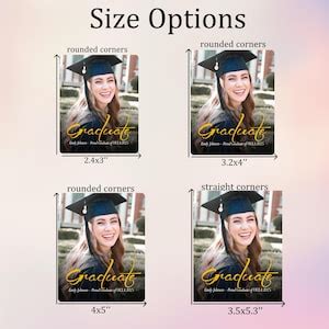 Personalized Graduation Photo Magnets In Bulkcustom Grad T