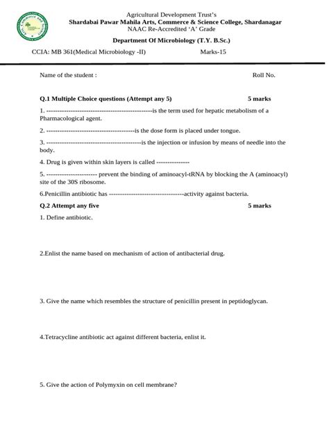Medical Microbiology Paper Ii Pdf
