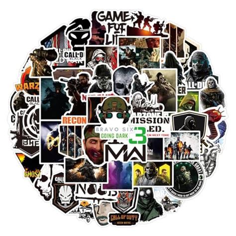 50pcs Cool Warzone Stickers For Laptop Tactical Shooting Game Want