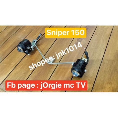 Sniper 150stainless Mini Driving Light Bracket Shopee Philippines