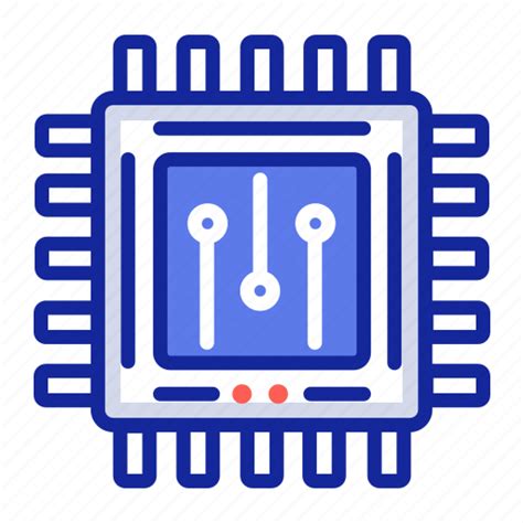 Chip Circuit Microchip Icon Download On Iconfinder