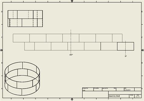 Flat Pattern Of Tank Shell From Assembly Shell Development Autodesk Community