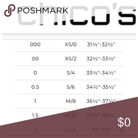 Chico S Sizing Chart