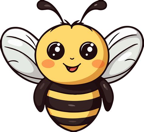 Ai Generated Cute Bee Clipart Design Illustration 36520071 Png