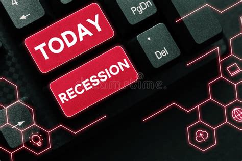 Writing Displaying Text Recession Business Concept The Process Of Progressive Decrease In