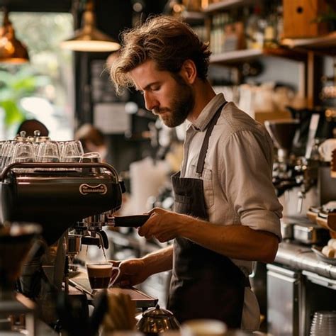 Free Barista Makes Coffee Image Download At Stockcake