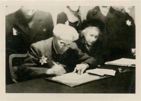 A Rare Photograph Of Mordechai Chaim Rumkowski Chairman Of The Lodz