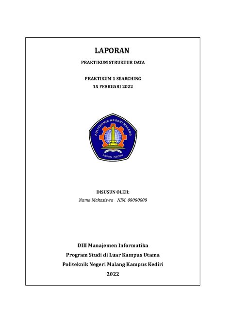 Template Laporan Praktikum Struktur Data 2022 Laporan Praktikum