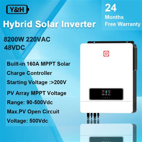 Yandh 82kw Onoff Grid Solar Hybrid Inverter Built In 160a Charge