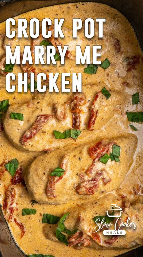 Crock Pot Marry Me Chicken In 2024 Chicken Crockpot Recipes Easy