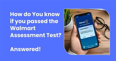 How To Know If You Passed Walmart Assessment Test Answered