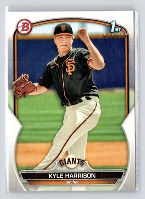 Kyle Harrison 2023 Bowman Bp 93 1st Bowman Paper Prospect Ebay