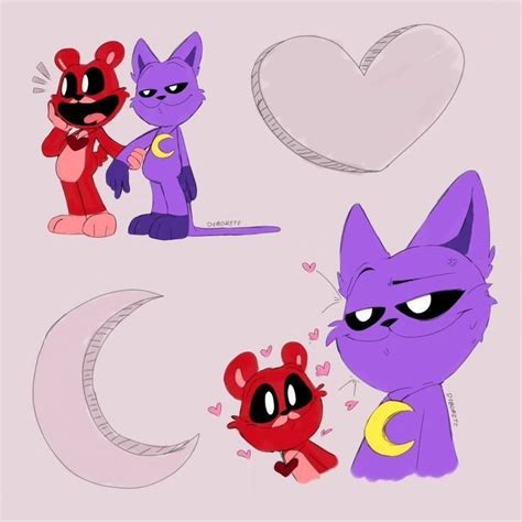 ️bobby X Catnap Smilling Critters💜 Dibujos Bonitos Imagenes De