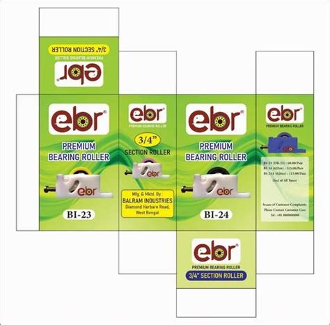 Bearing Roller Packaging Box At ₹ 2 Kolkata Id 2855114948830