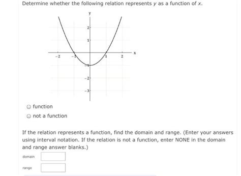 Solved Determine Whether The Following Relation Represents Y