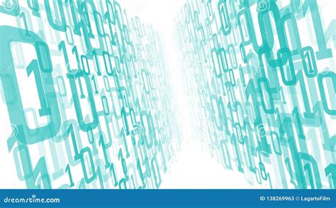 Cyber Data Binary Code Algorithm Machine Learning Concept Stock Vector Illustration Of Modern