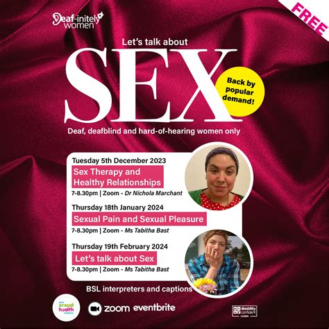 New Lets Talk About Sex Deaf Initely Women