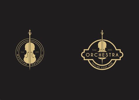 Violin Viola Orchestra Logo Design 32474502 Vector Art At Vecteezy