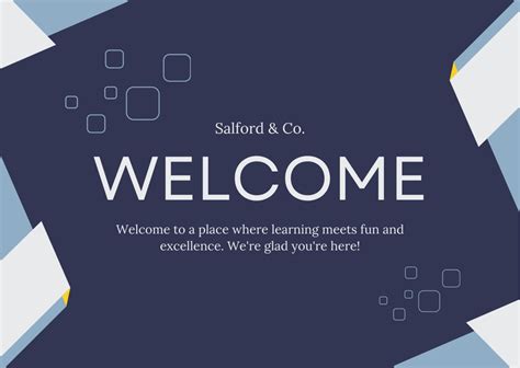 Free And Customizable Welcome Templates