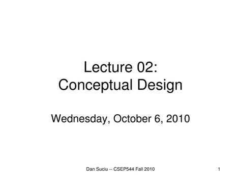 Ppt Lecture 02 Conceptual Design Powerpoint Presentation Free
