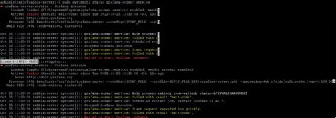 unable to start grafana service zabbix grafana labs community forums