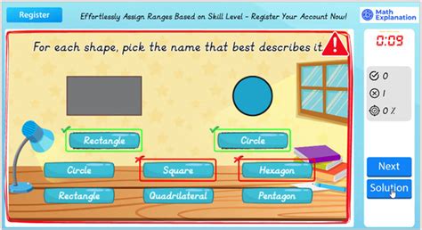 Math Explanation Naming 2d Shapestype 2 Engaging Primary Maths Software