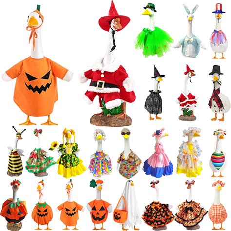 Boovnll Porch Goose Outfits All Seasons Holiday Halloween