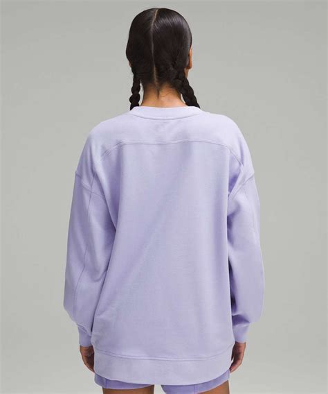Lululemon Perfectly Oversized Crew Graphic Lilac Smoke Lulu Fanatics