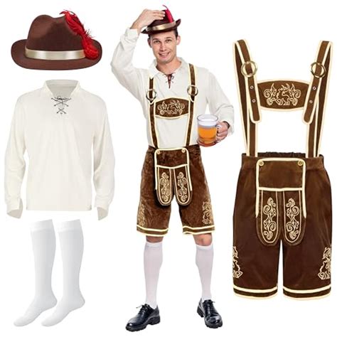 Spooktacular Creations Mens German Bavarian Oktoberfest Costume Set