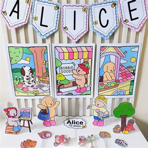 Poster Display E Topper De Doce Bobbie Goods Elo7