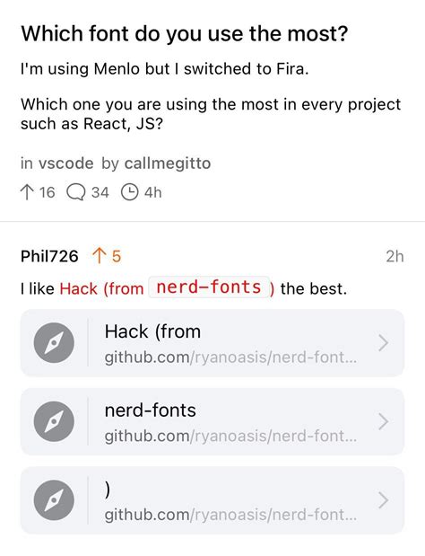 Whats Your Favorite Nerd Font R Vim