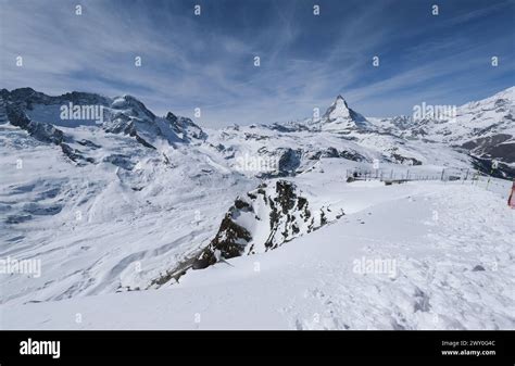 25 March 2024 Switzerland Zermatt The Matterhorn Photographed From