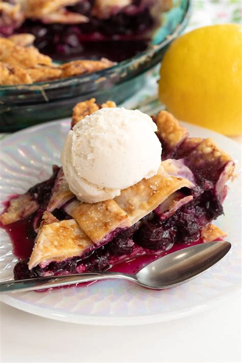 Blueberry Lemon Pie The Kitchen Magpie