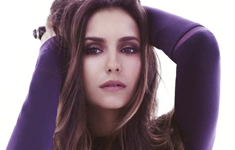 Wallpaper Girl Face Makeup Actress Nina Dobrev Nina Dobrev The