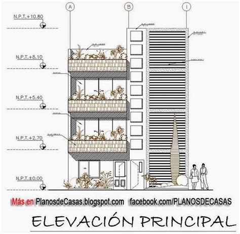 Planos De Vivienda Multifamiliar Fachadas De Apartamentos