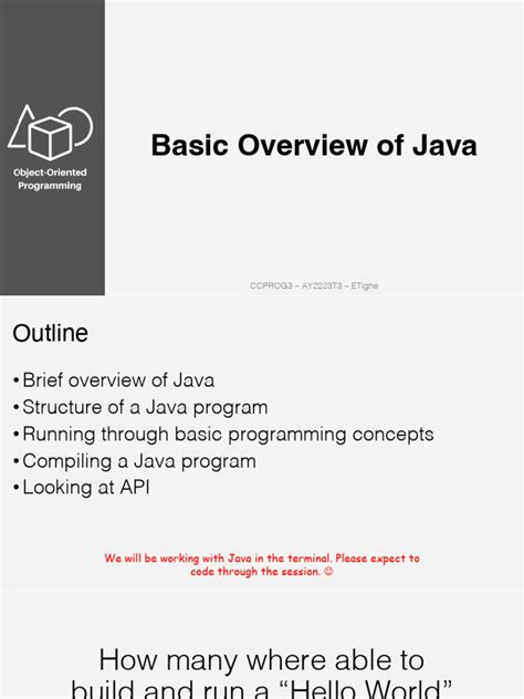 3 Basic Overview Of Java Pdf Java Programming Language Class