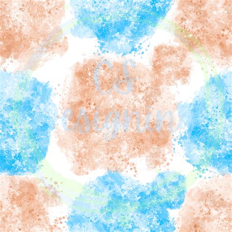 Bluebrown Splatter Seamless Pattern Csdesigning18