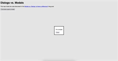 Dialogs Vs Modals Is There A Difference Dev Community