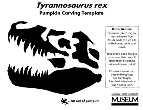 Dinosaur T Rex Free Pumpkin Stencil Pumpkin Pattern Pumpkin