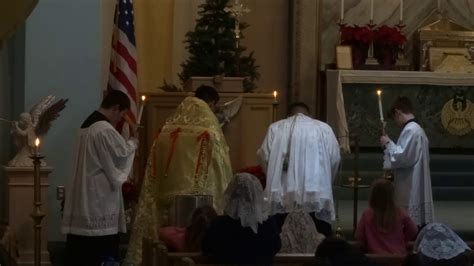 Father Alvin Yu Sacramental Blessing At Belmont Ihn Church January 6