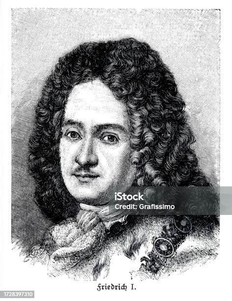 Frederick I Raja Prusia Potret Ilustrasi Stok Unduh Gambar Sekarang