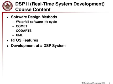 Ppt Real Time Dsp System Design Course And Dsp Bios Ii Powerpoint Presentation Id