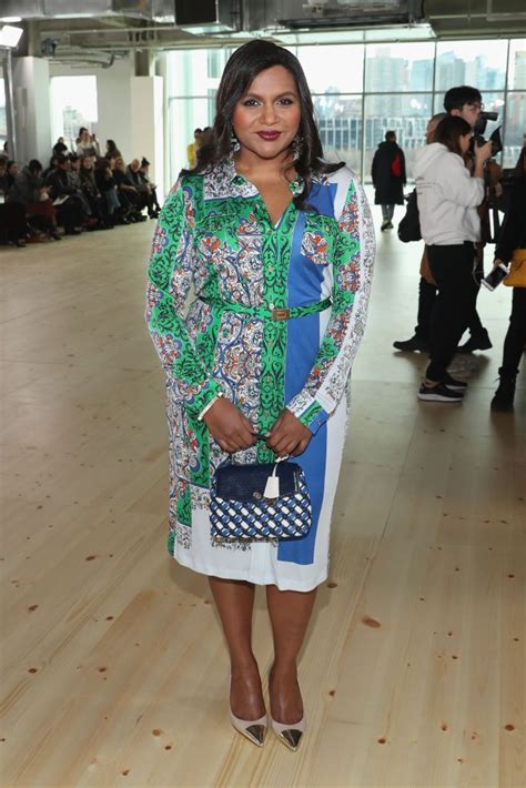 Mindy Kaling Attends The Tory Burch Fall Winter 2019 Fashion Show At