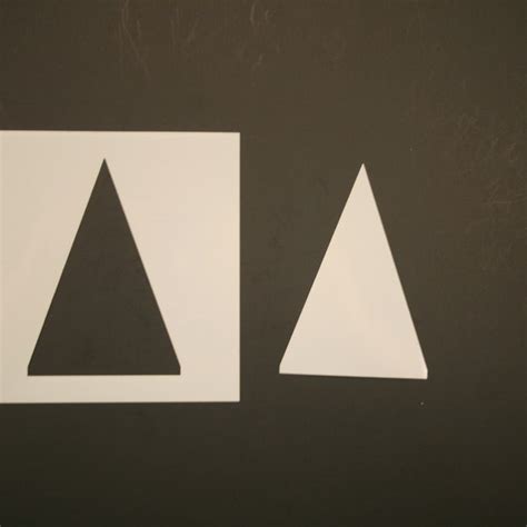 Triangle Stencil Etsy